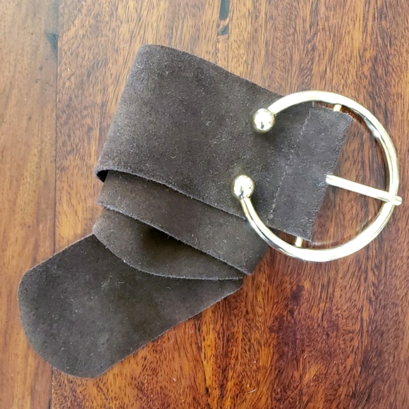 Aldo | Accessories | Vintage Aldo Chocolate Brown Sueded Leather Belt ...